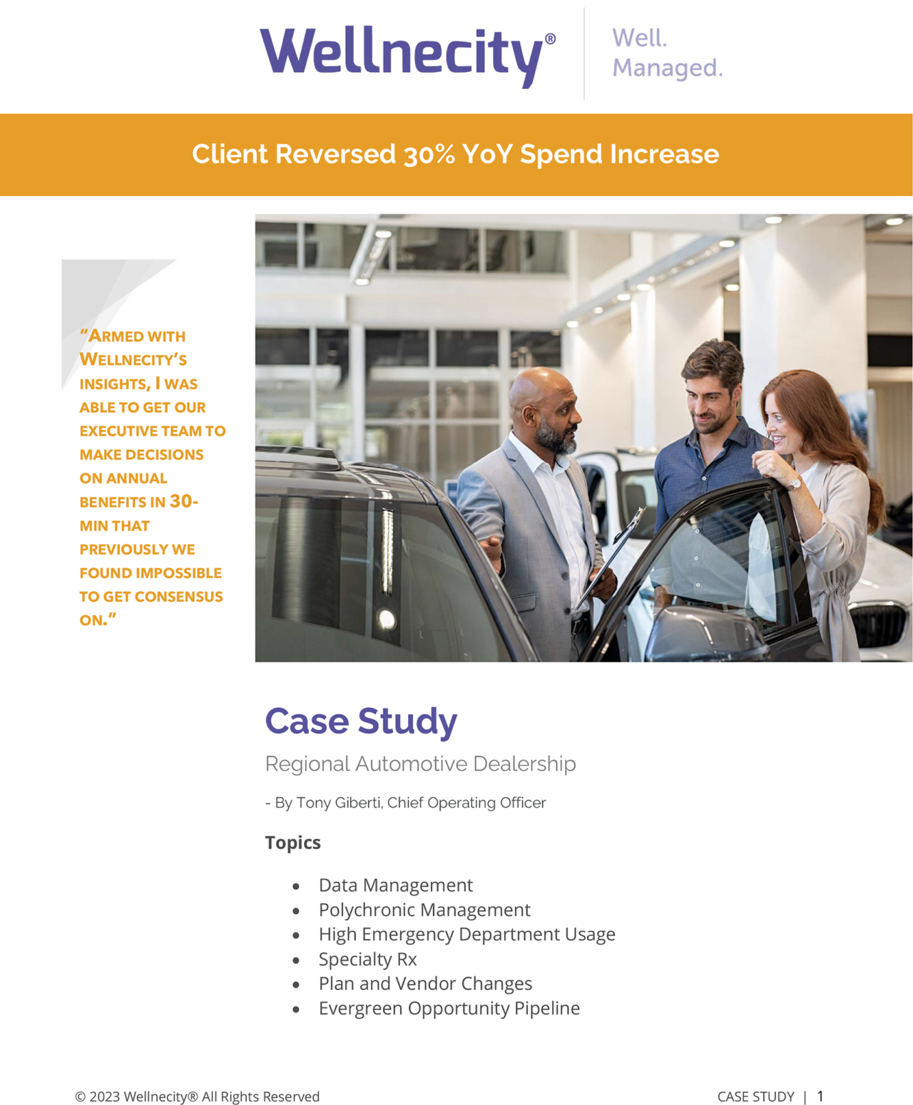 Case Studies ~ Wellnecity